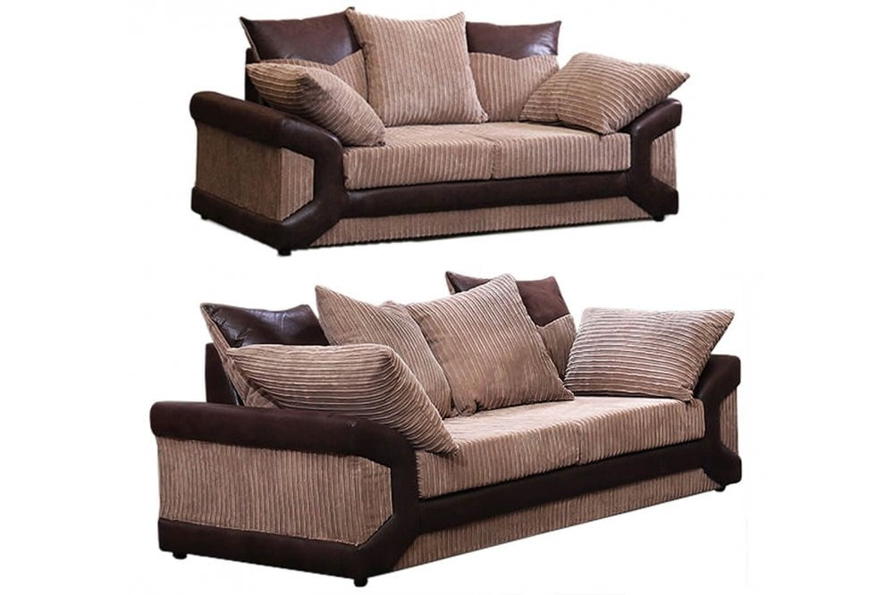 Dino Brown & Beige Sofa – sofapointukltd